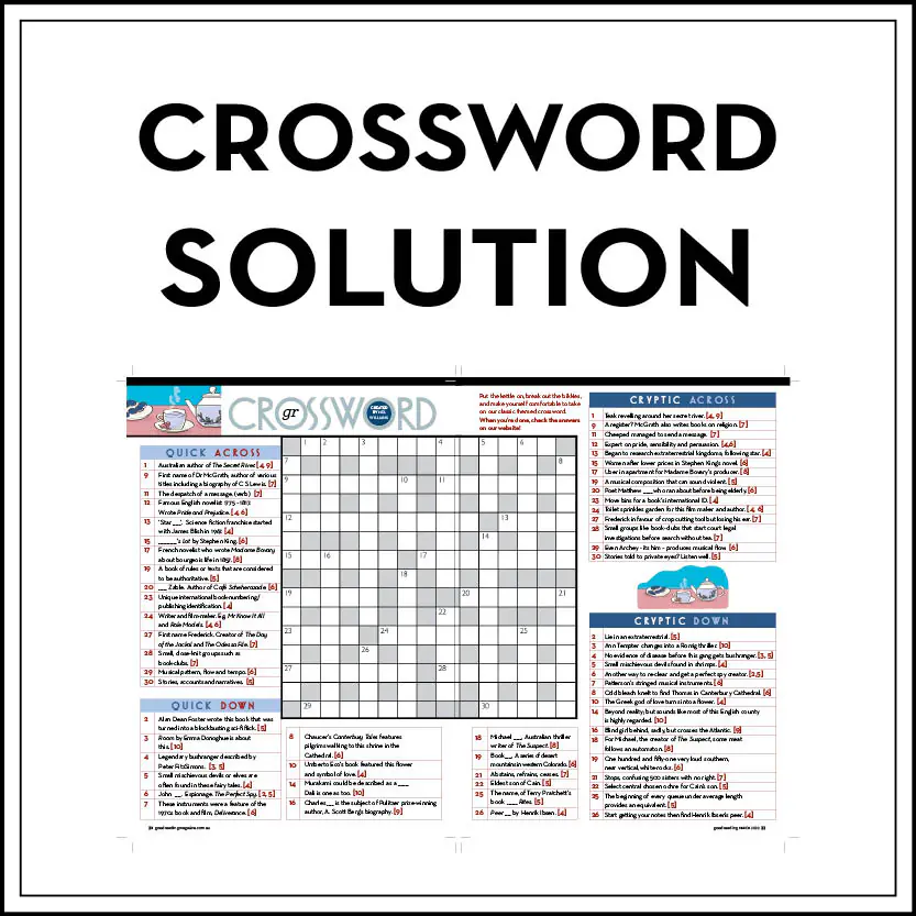 Crossword Solution